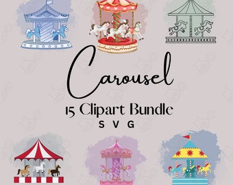 Carousel Svg Christmas Carousel Svg Carousel Horse Svg File - Etsy