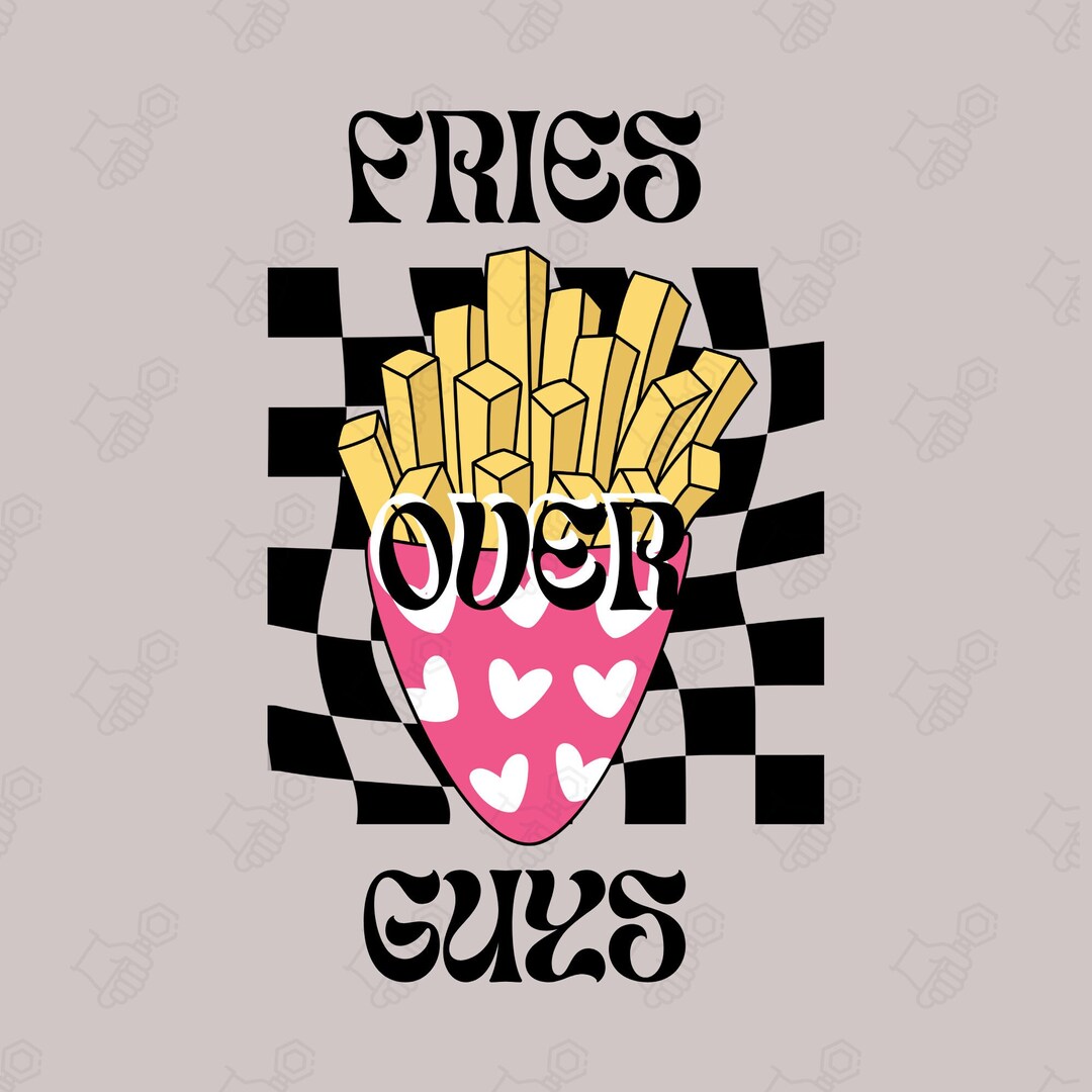 Fries Over Guys Retro Vintage Png EPS Svg Clipart Vintage Fries Over ...