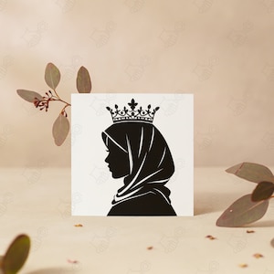 Hijab Crown Silhouette 10 Clipart Bundle SVG Instant Download Vector ...