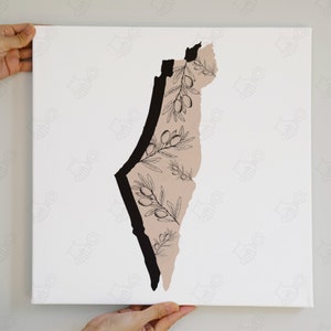 Olive Branch Palestine Map 5 Clipart Bundle SVG PNG Instant Download ...