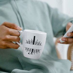 Floral Monogram Clipart Bundle Alphabet Split Monogram Floral SVG Files ...