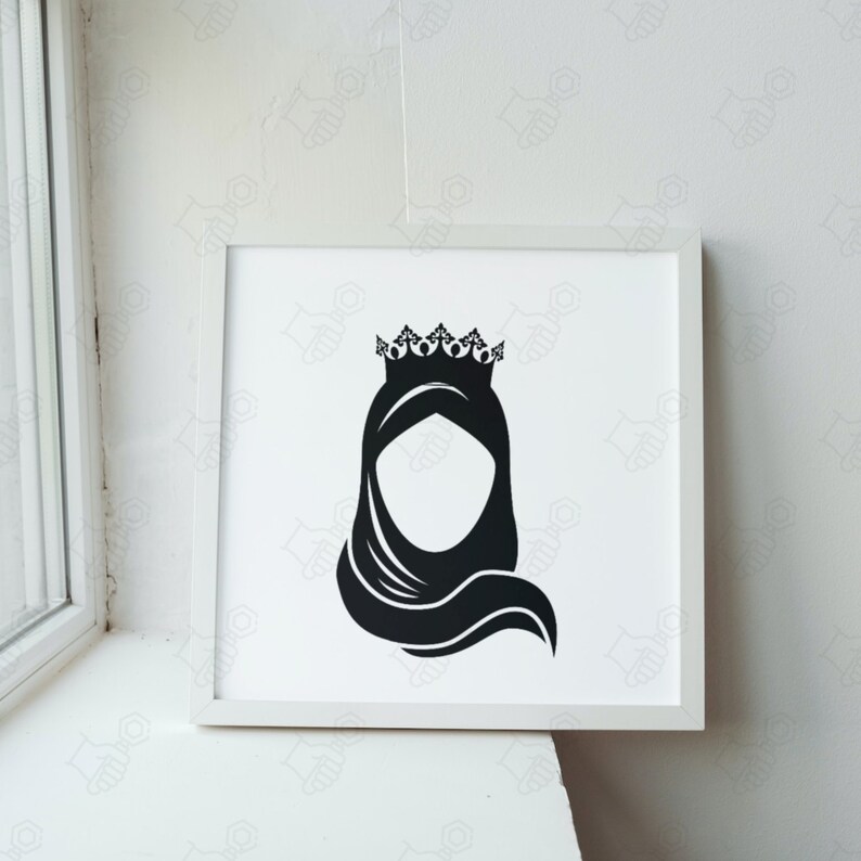 Hijab Crown Svg Dxf Ai Png PSD Instant Download Vector Image - Etsy ...