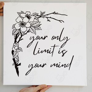 Positive Motivational 15 Floral Border Clipart Bundle PNG SVG Instant ...