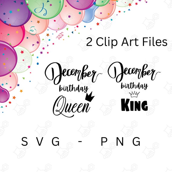 December Birthday Clipart