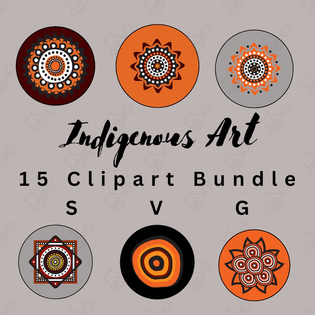 Indigenous Art 15 Clipart Bundle SVG Files for Cricut Digital - Etsy
