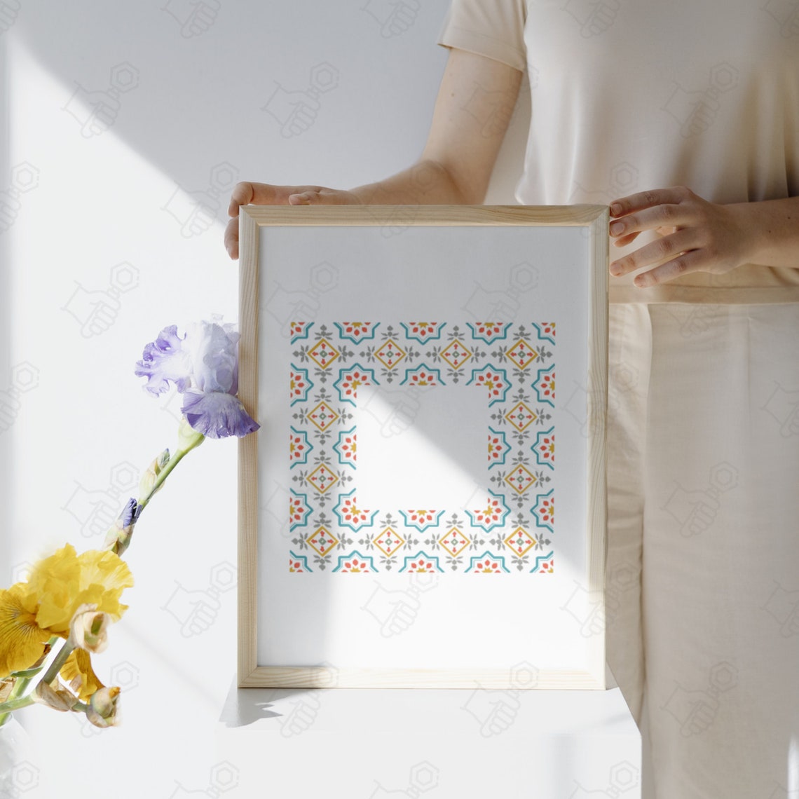 Arabic Frame Background Designs 20 Clipart Bundle SVG PNG Instant ...