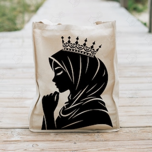 Hijab Crown Silhouette 10 Clipart Bundle SVG Instant Download Vector ...