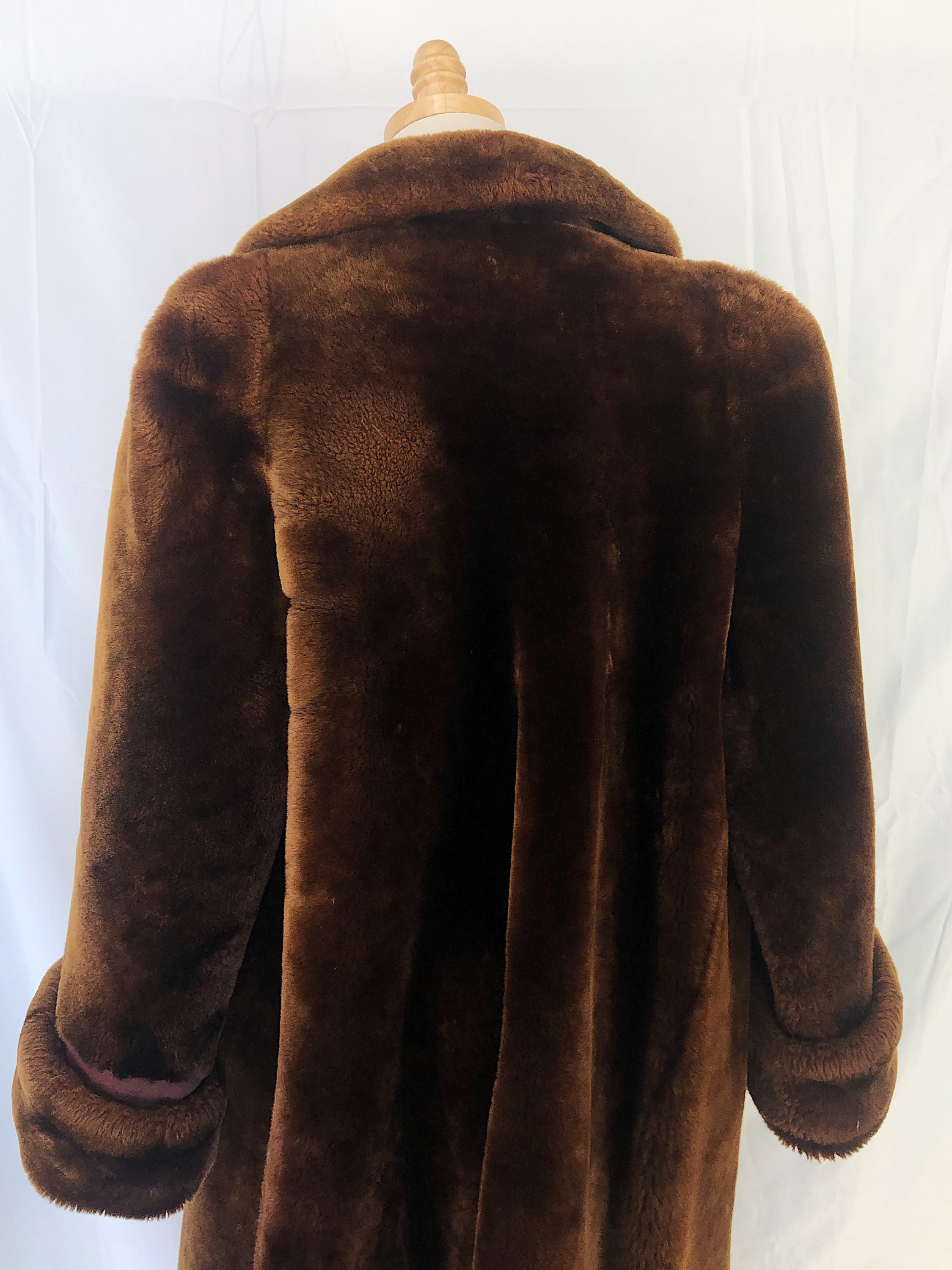 Vintage Mouton Fur Coat - Etsy