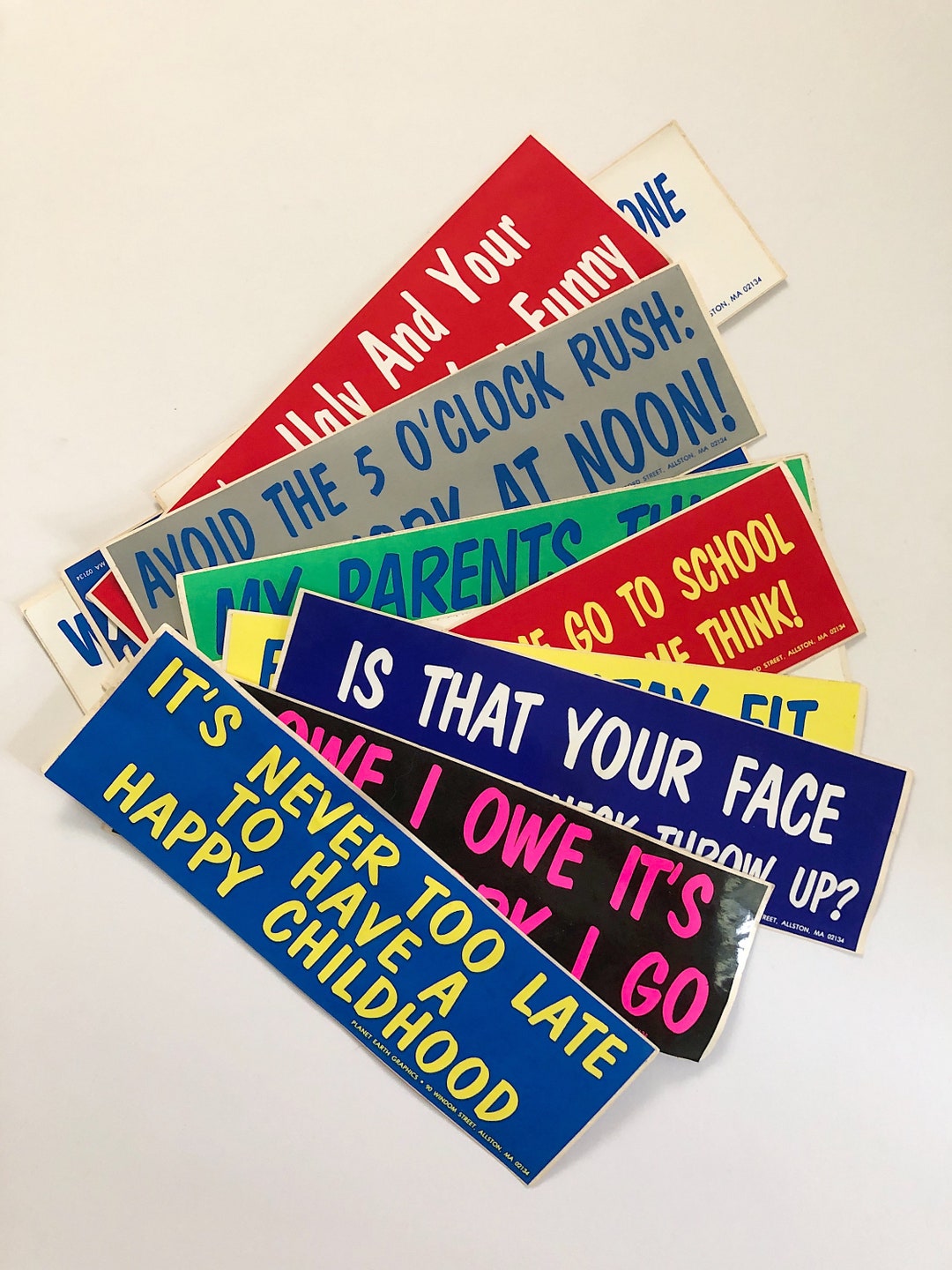 Vintage Bumper Stickers 80s Humor - Etsy