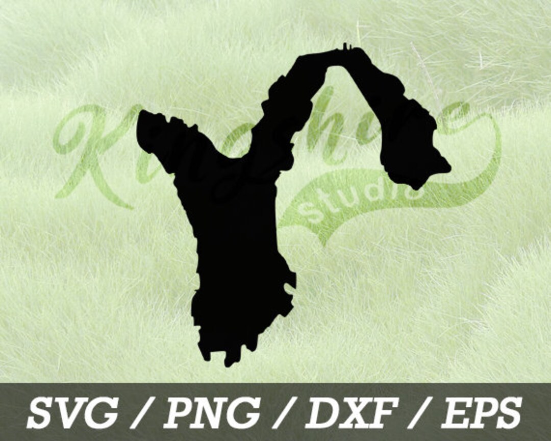 Lake Union Silhouette Outline - Svg, Png, Dxf, Eps - Digital File ...