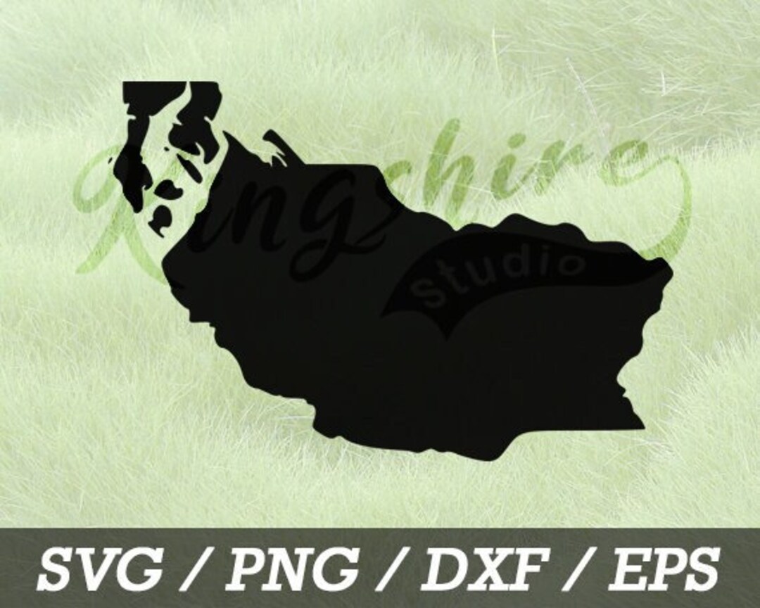 Pierce County Silhouette Outline Svg, Png, Dxf, Eps Digital File ...