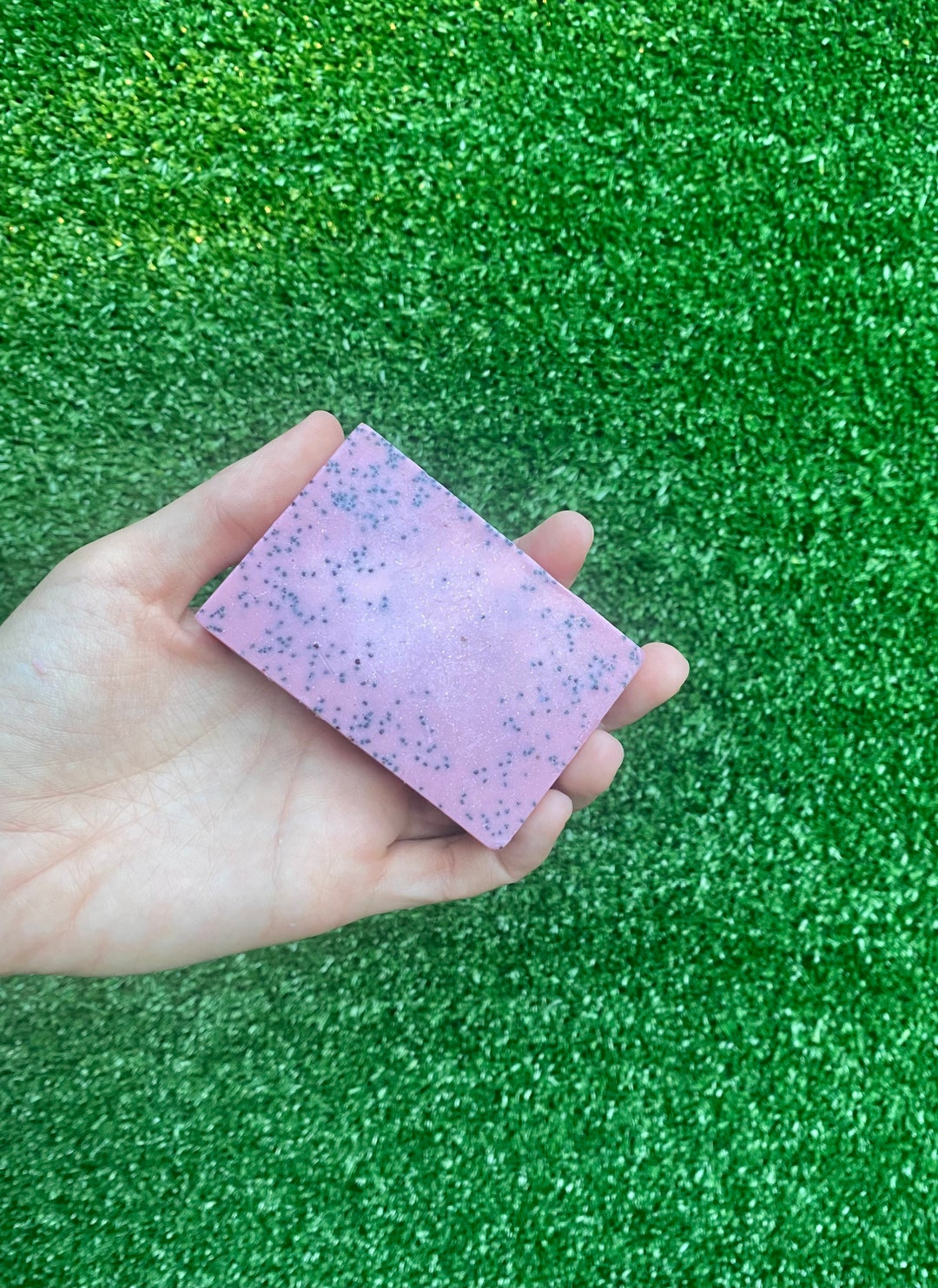Large Exfoliating Bar Soap - Cherry & Vanilla Scented - Pink and White ...