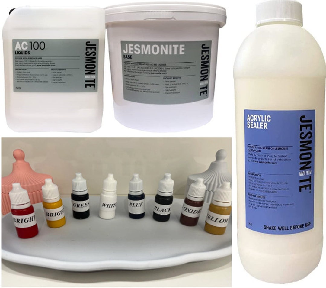 Jesmonite Kit 17.5 Kg 12.5 Kg Powder 5 Kg Liquid 8 Color Kit Sealer ...