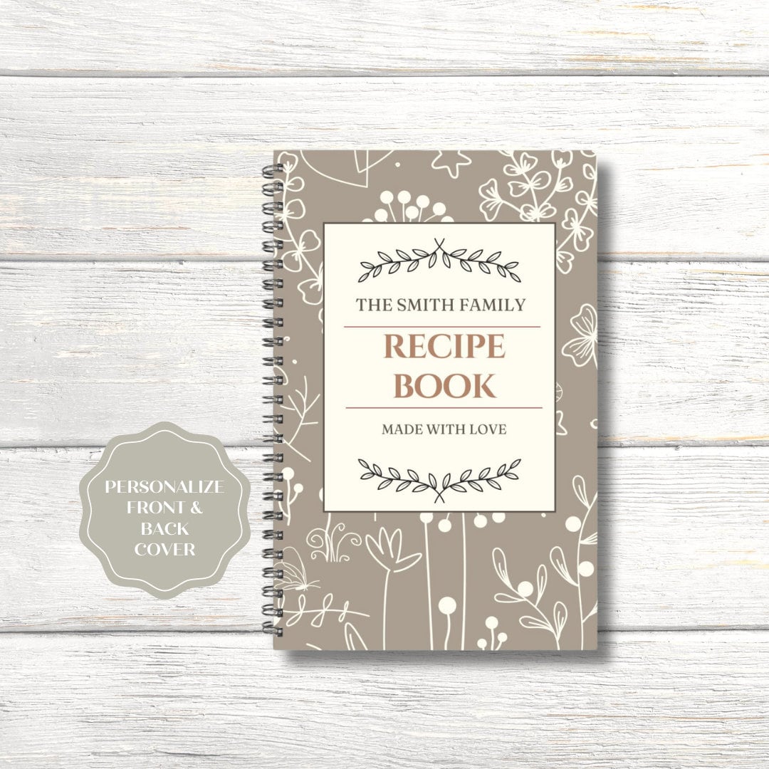 Custom Recipe Book, Personalized Recipe Book, Family Recipe Book ...