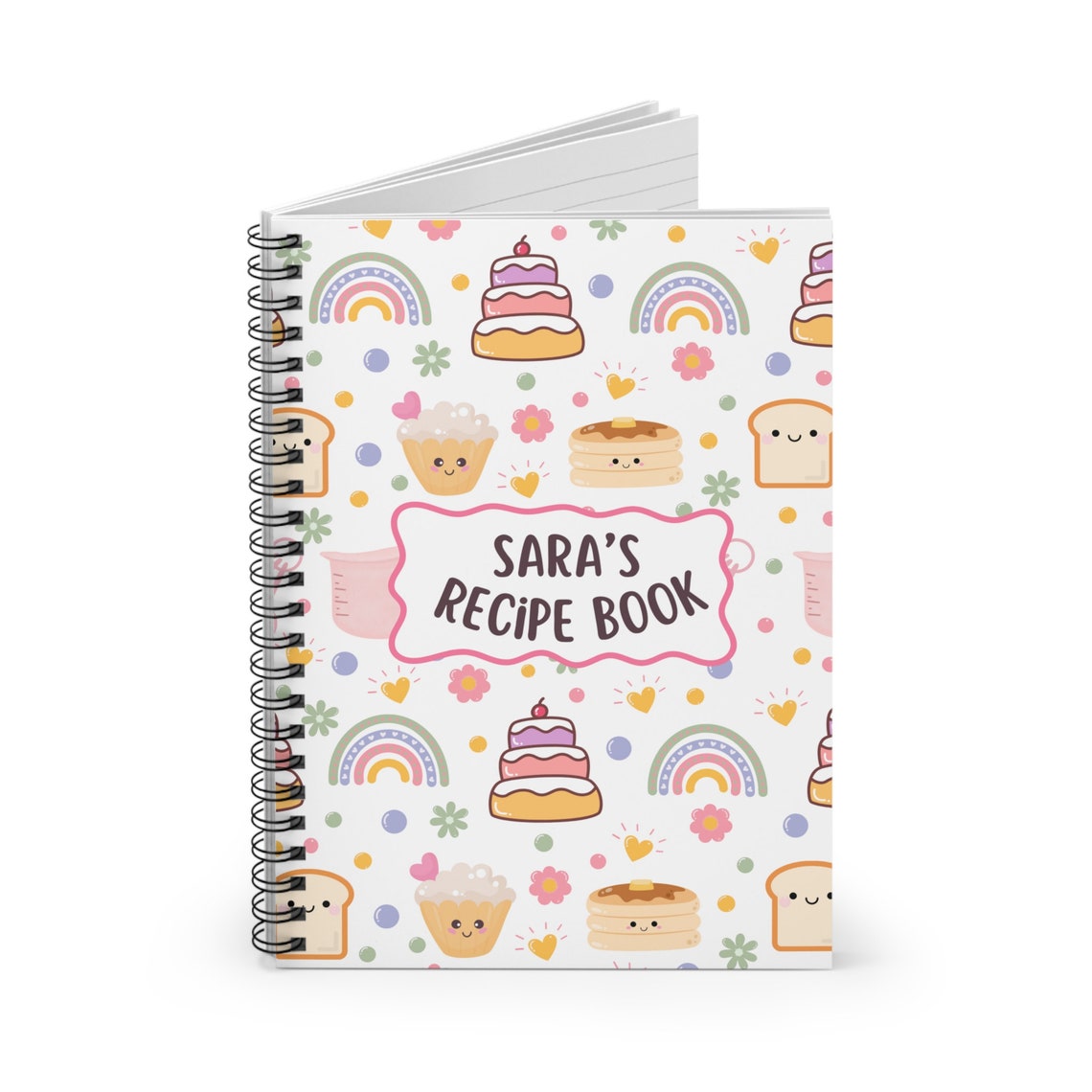 Personalized Kids Recipe Book, Kids Notebook, Kids Sketchbook, Kids ...