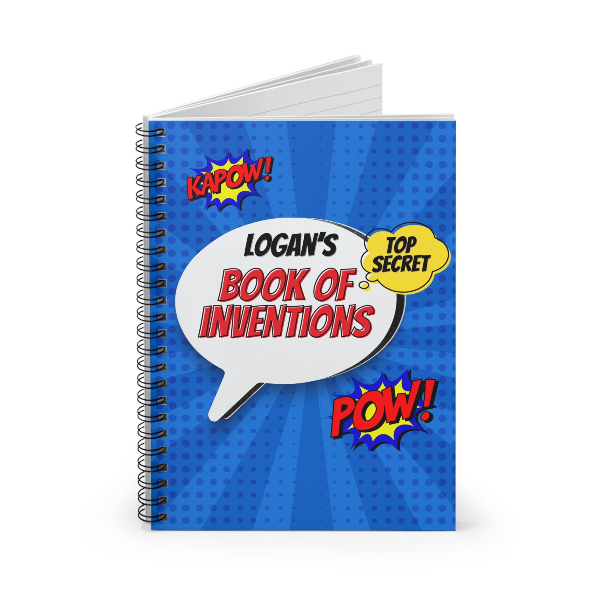 Personalized Boys Notebook, Sketchbook, Journal, Notebook, Tween Boys ...