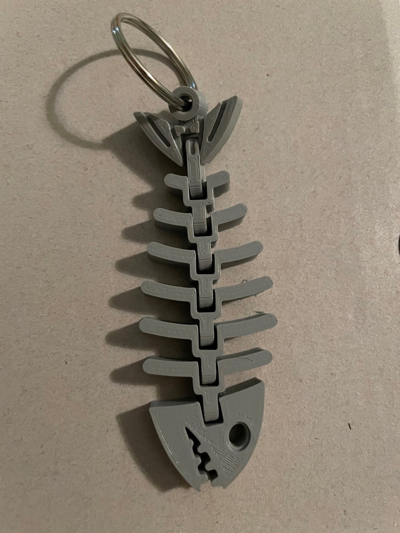 Flexible Fish Keychain - Etsy