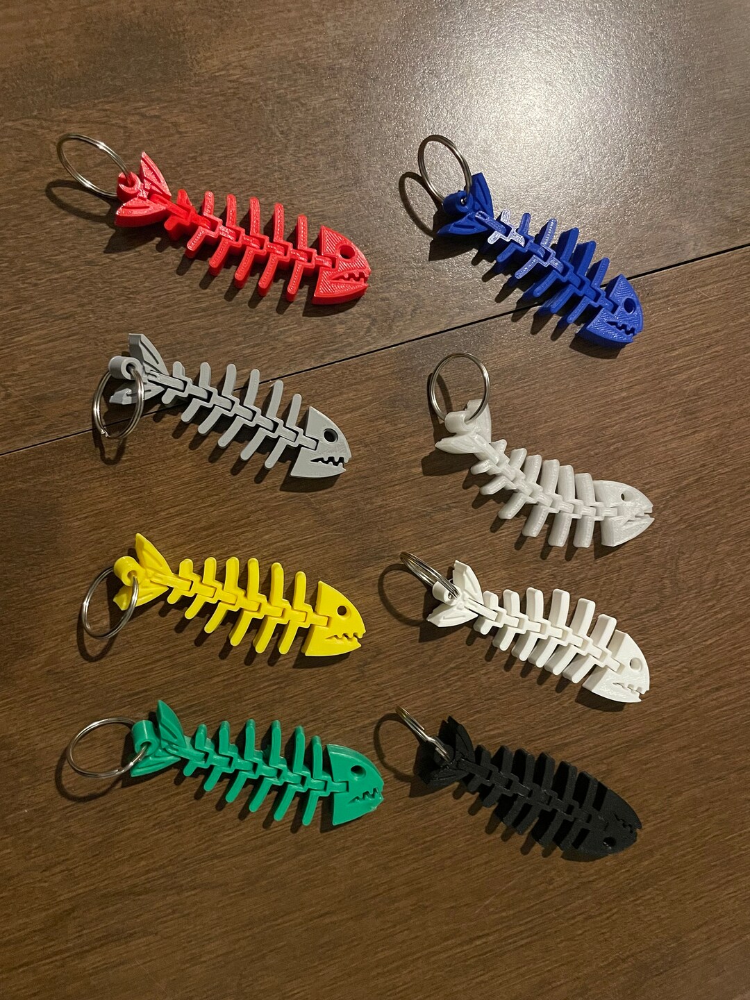 Flexible Fish Keychain - Etsy