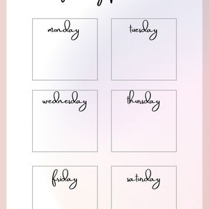 Minimalist Daily and Weekly Planner - Etsy