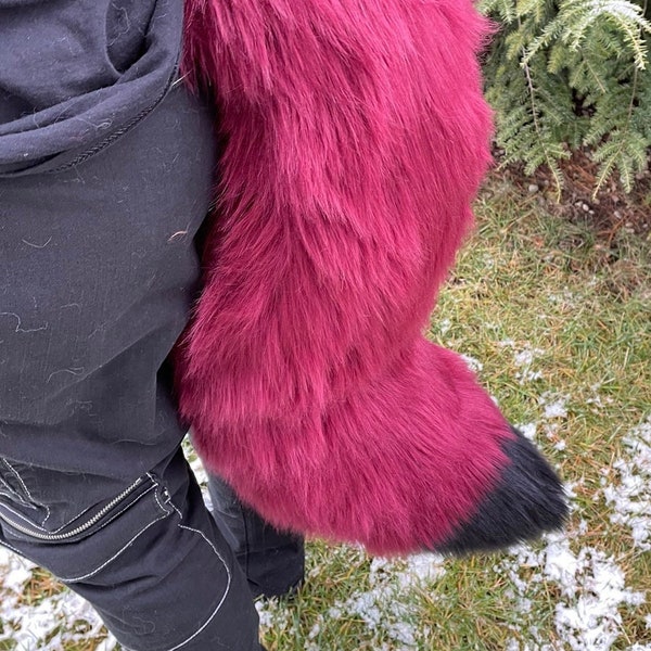 Red Fox Tail - Etsy