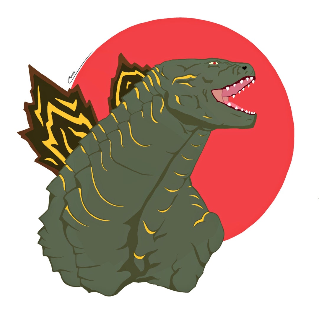 Godzilla Decal - Etsy