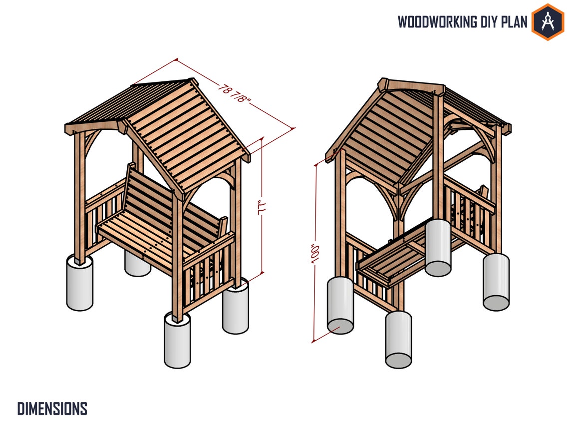 Arbor Bench Plan Diy Bench Plan Bench Project - Etsy