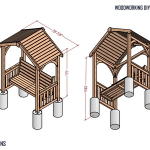 Arbor Bench Plan , Diy Bench Plan , Bench Project , Woodworking Plan ...