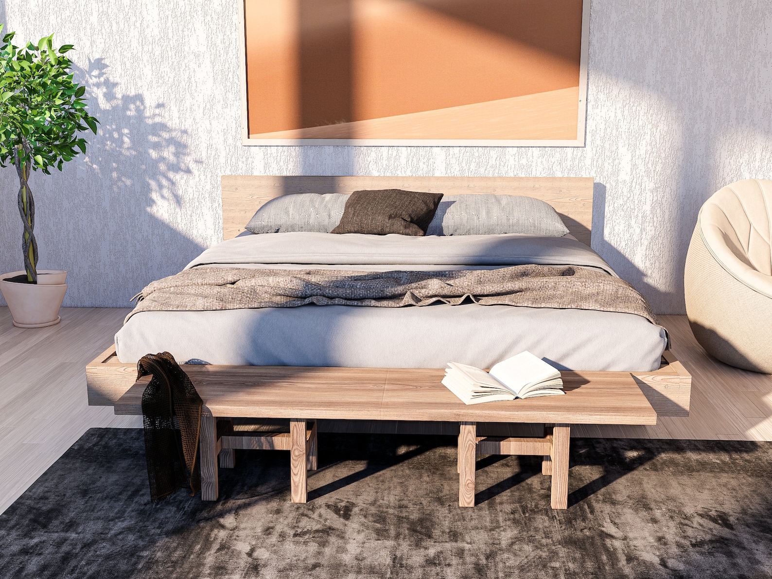 How to Build a Floating King Size Bed With Storage - Woodworking Plan ...