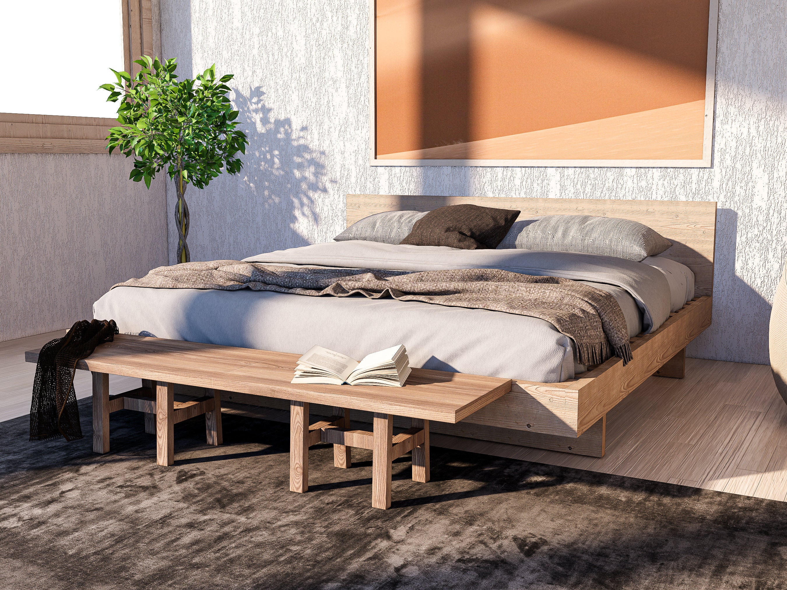 How to Build a Floating King Size Bed With Storage - Woodworking Plan ...