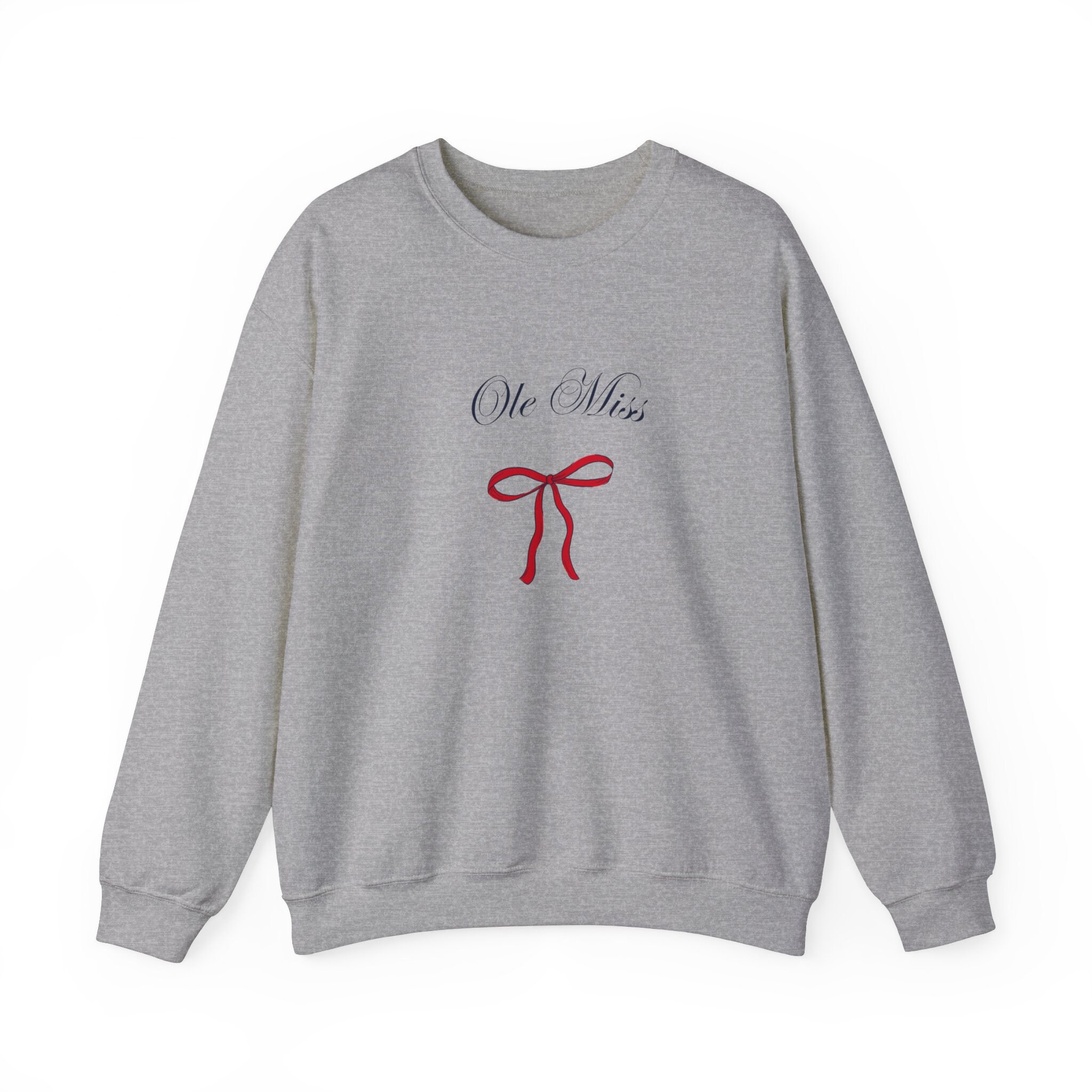 Ole Miss, University of Mississippi, Cursive Trendy Crewneck Sweatshirt ...