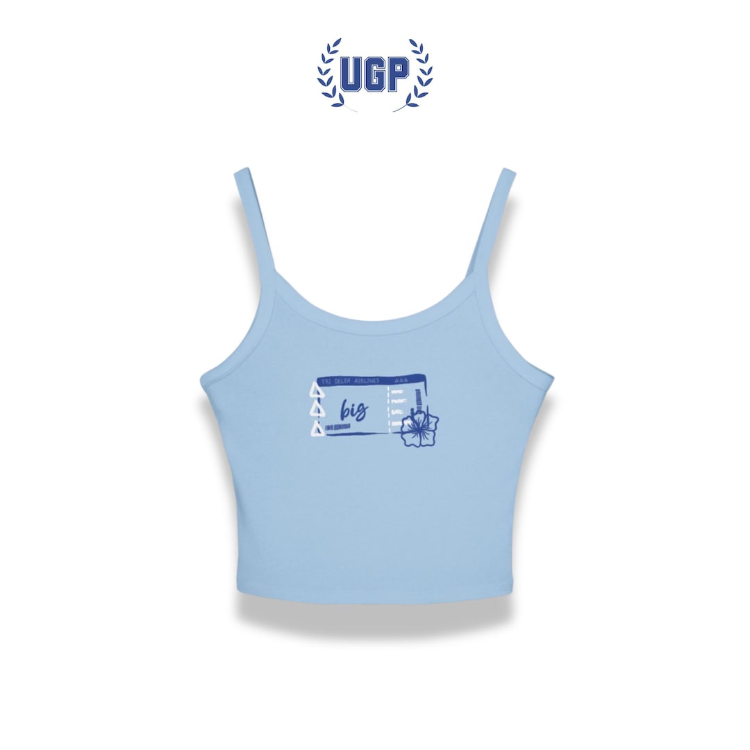 Tri Delta Airlines Big Little Reveal "big" Tank Top - Etsy