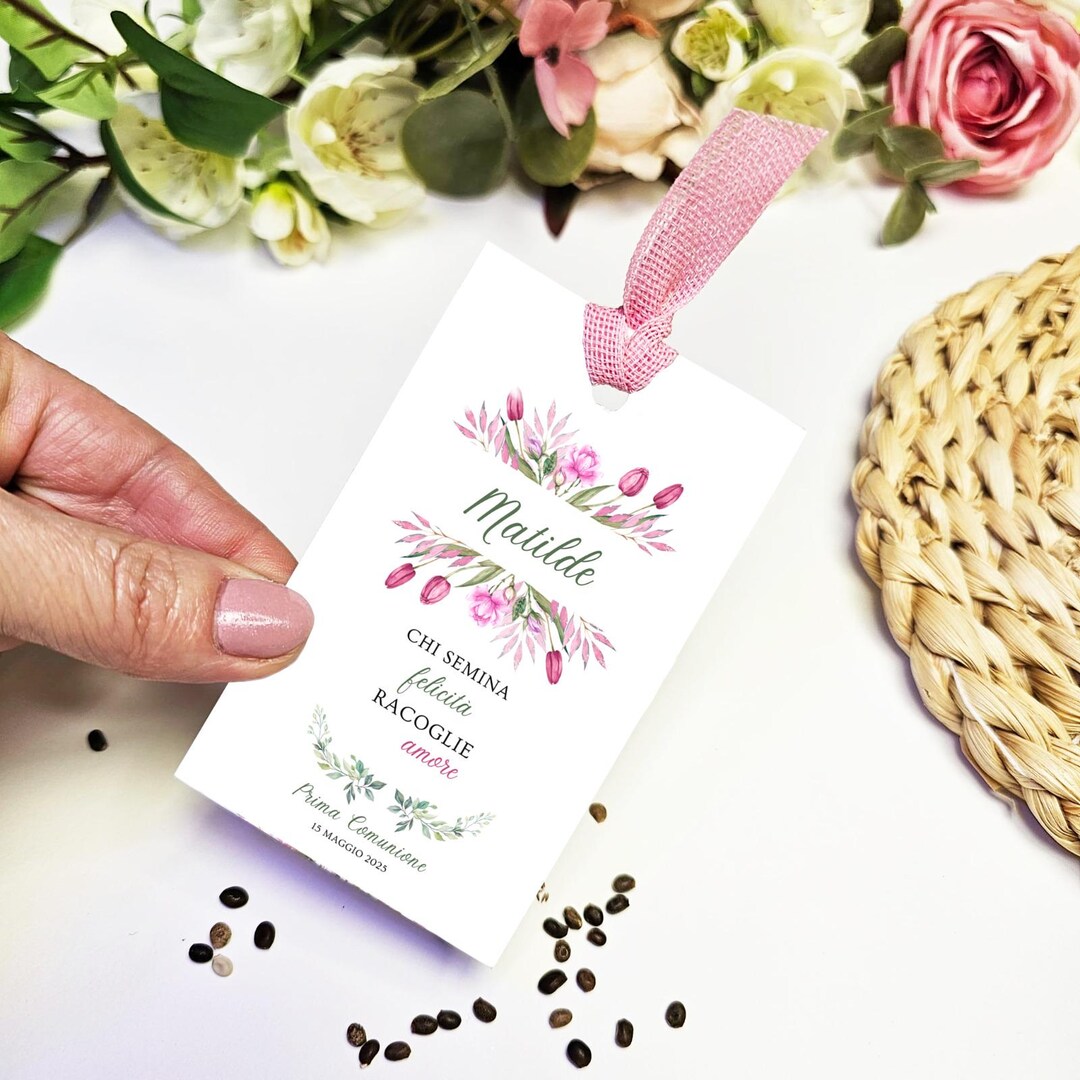 Placeholder Sachet With Seeds to Plant Customizable, Communion ...