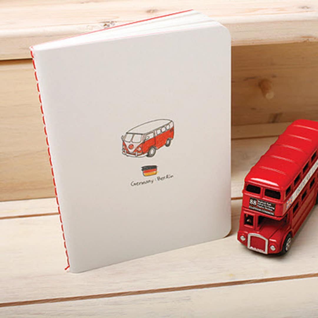 Stitch Bound Lovely Mini Blank Notebook, Germany, Switzerland, 96 Pages ...