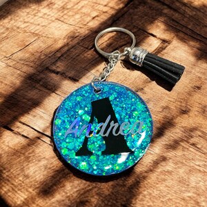 Glitter Keychains L Personalized Keychains L Backpack Keychain L ...