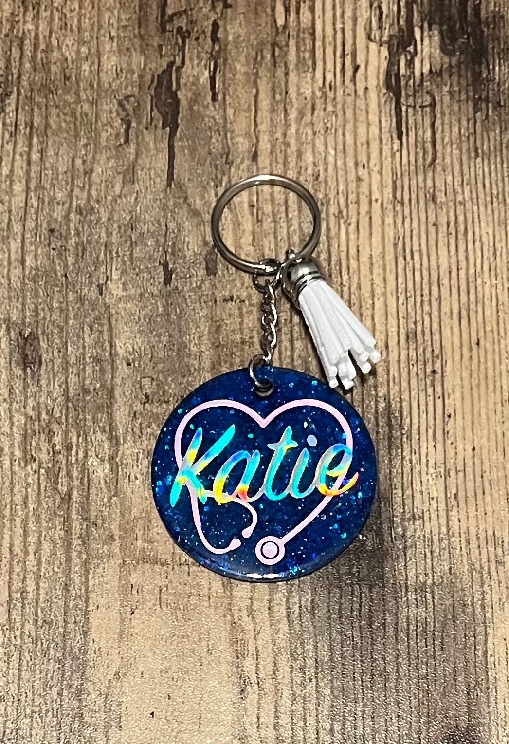 Personalized Nurse Keychains L Nurse Gift L Glitter Keychain L Name ...