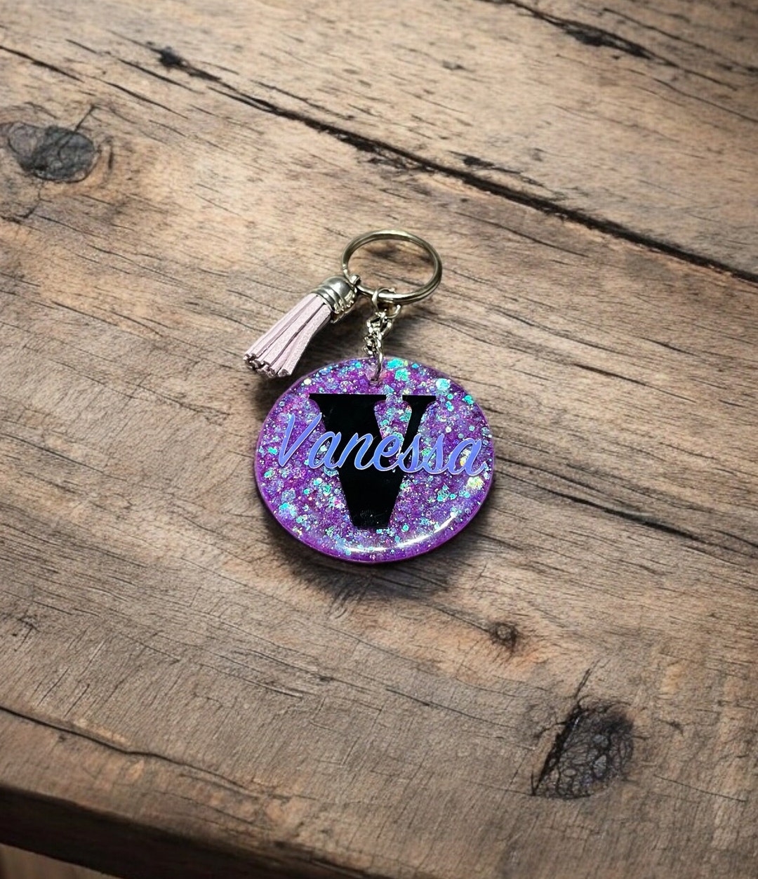 Glitter Keychains L Personalized Keychains L Backpack Keychain L ...