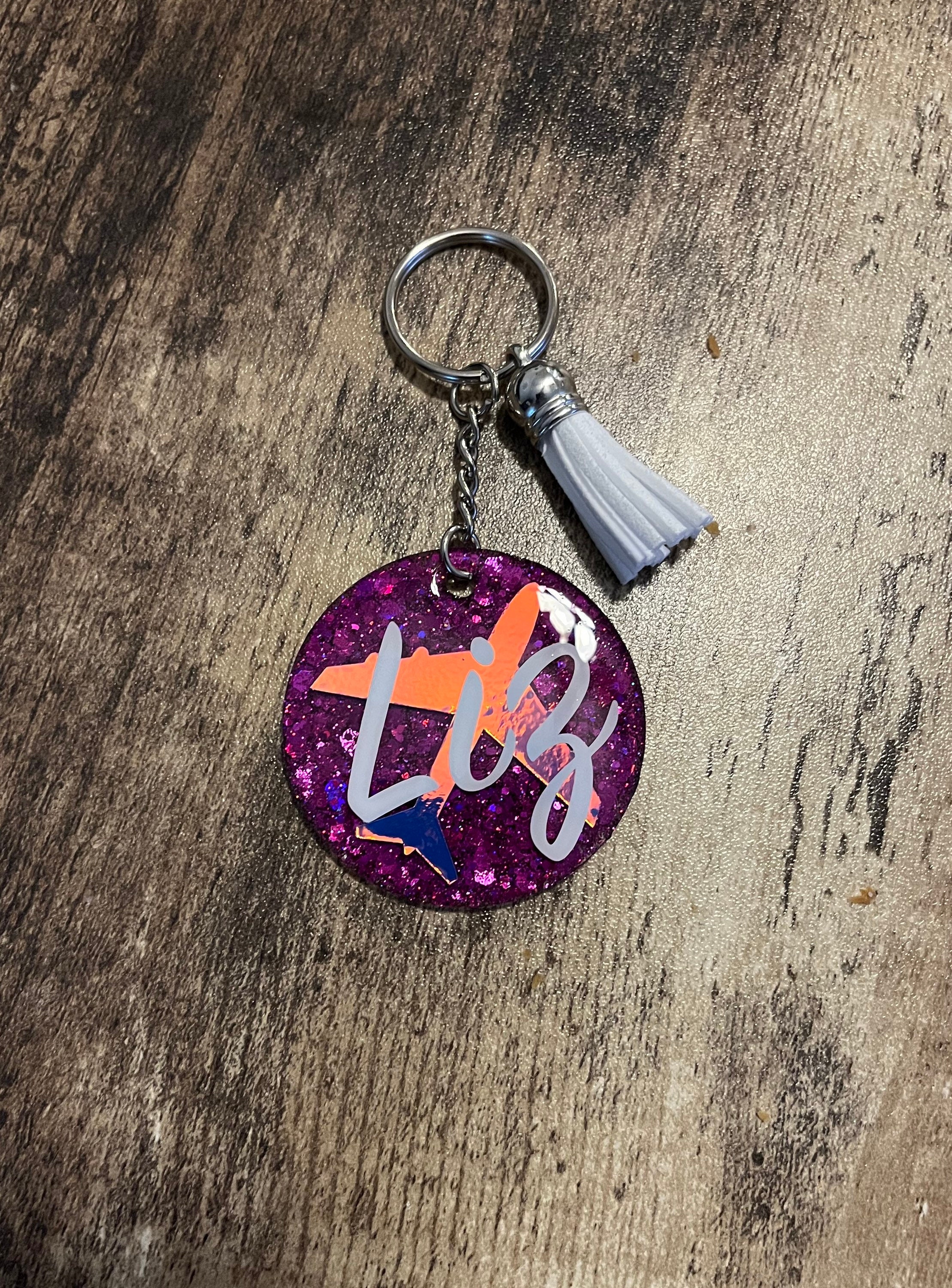 Airplane Keychain L Flight Attendant Keychain L Personalized Keychains ...