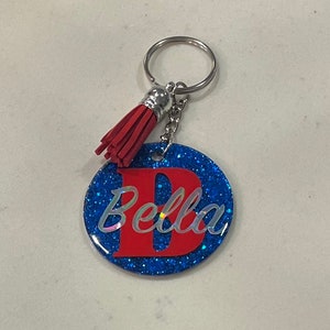 Glitter Keychains L Personalized Keychains L Backpack Keychain L ...