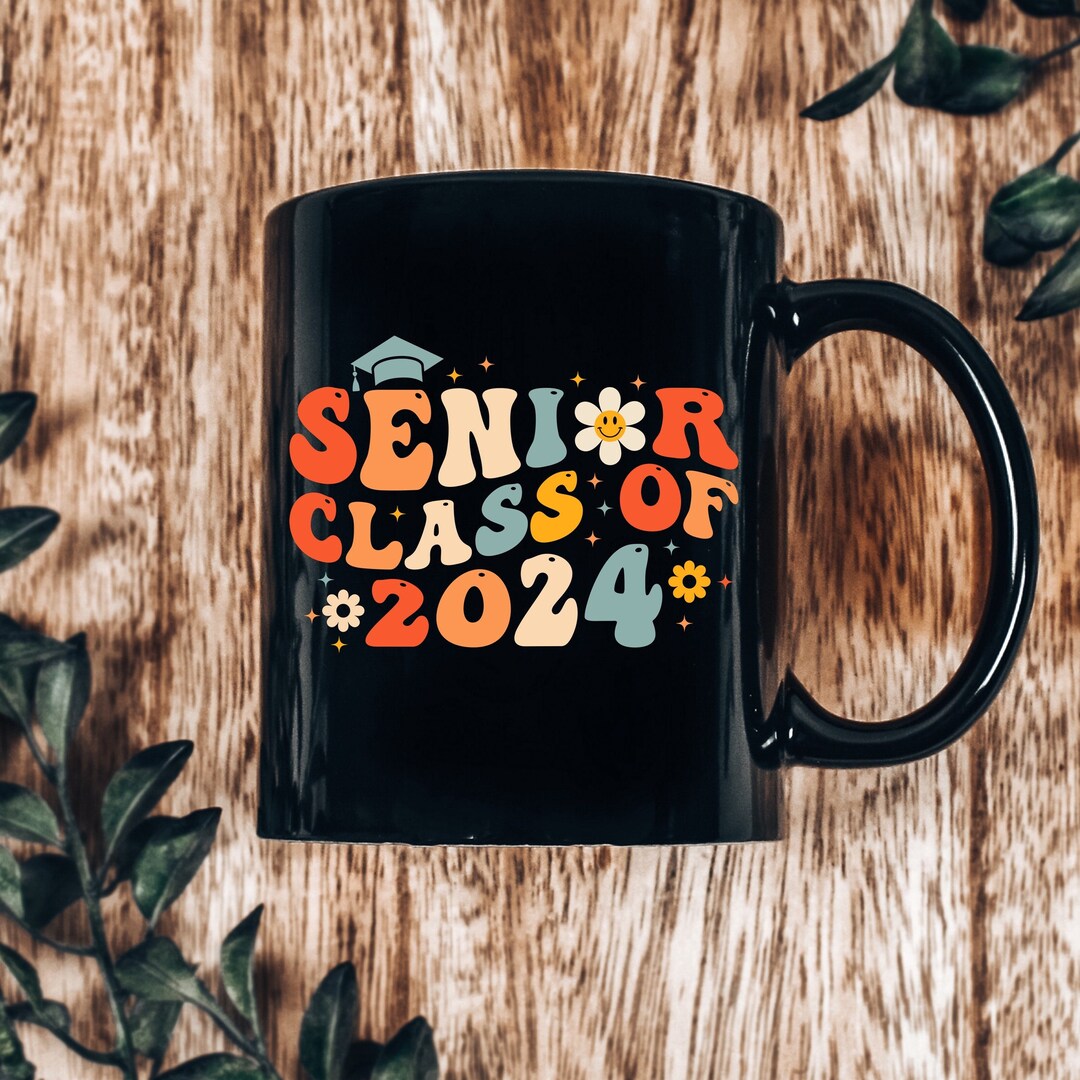 Senior Class of 2024 Black Mug, Class of 2024 Black Mug, 2024 Graduate ...
