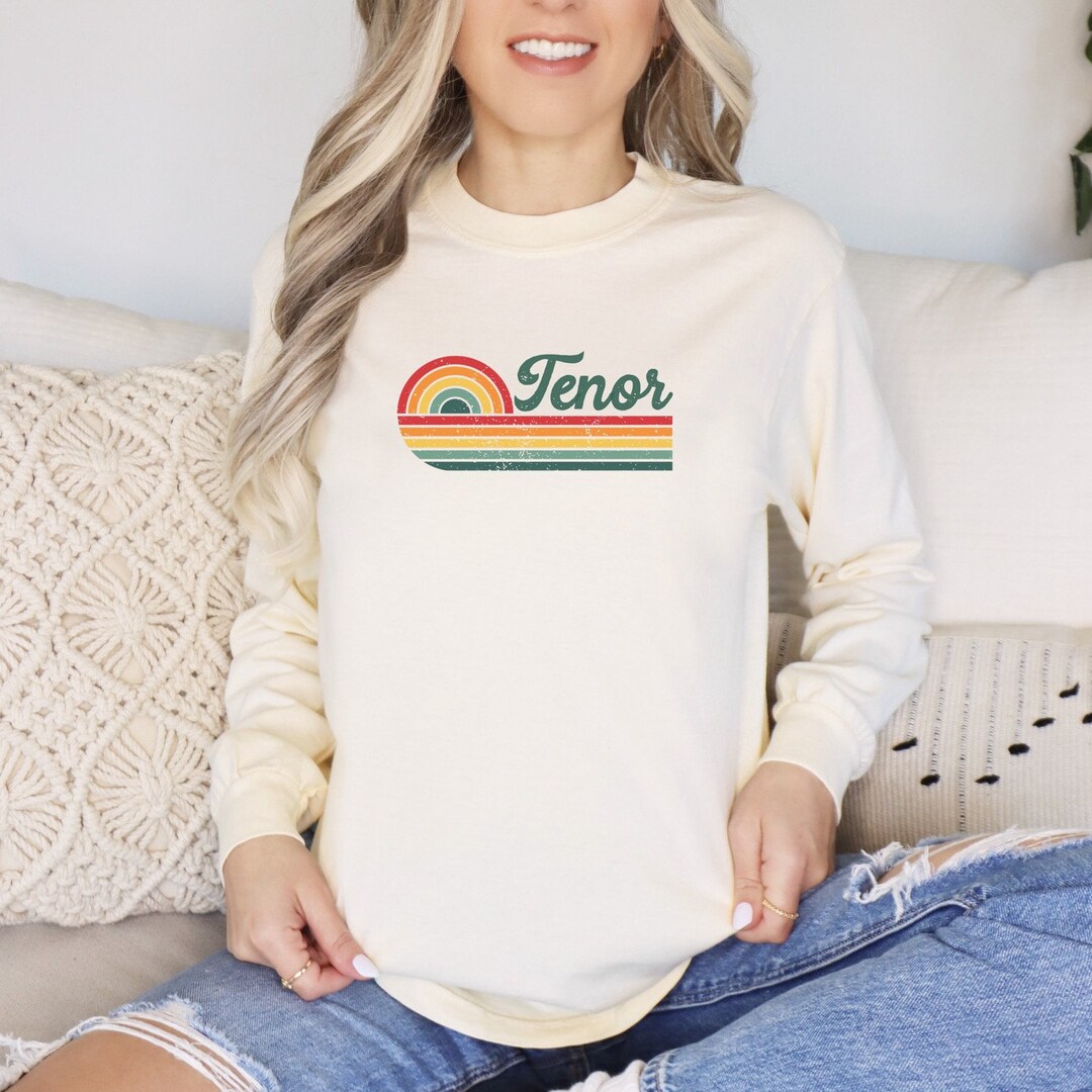 Retro Tenor Singer Shirt, Super Unique Retro Tenor Singer Long Sleeve ...