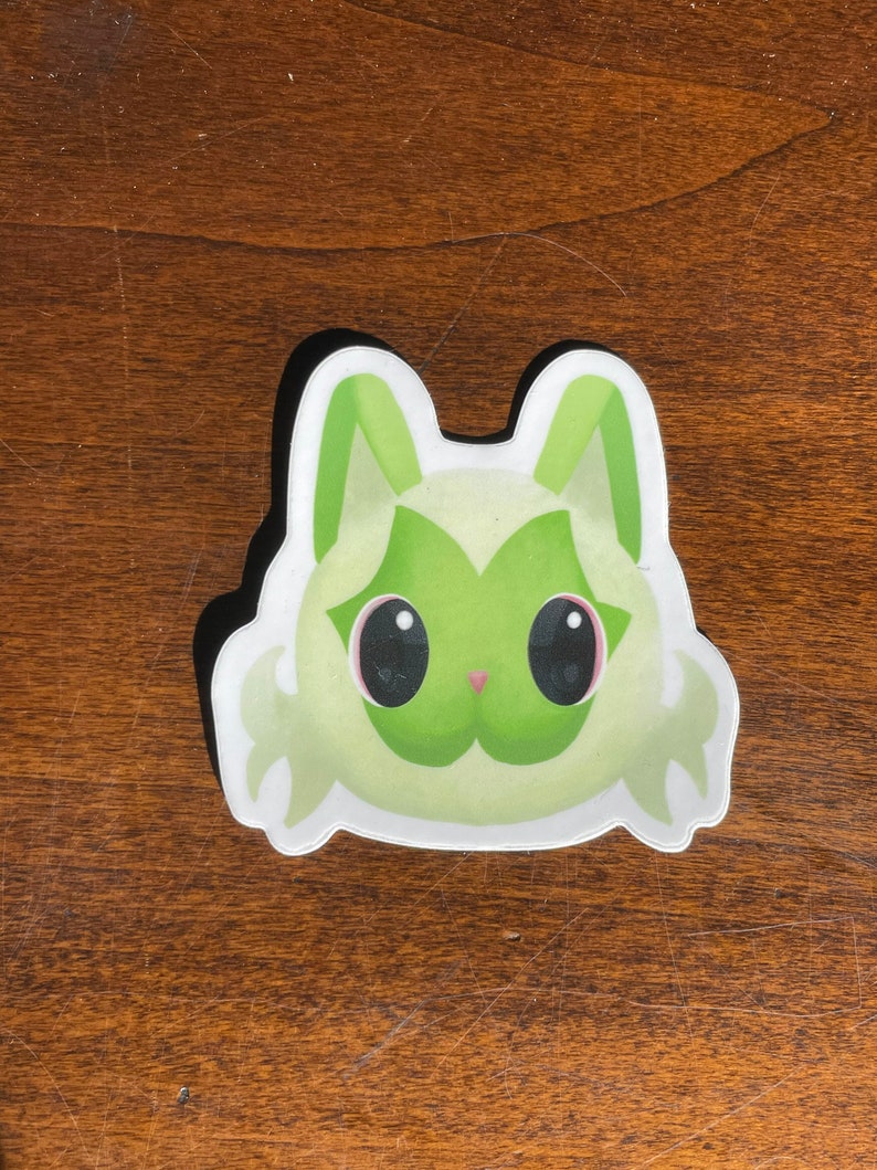 Pokémon Sprigatito Sticker - Etsy