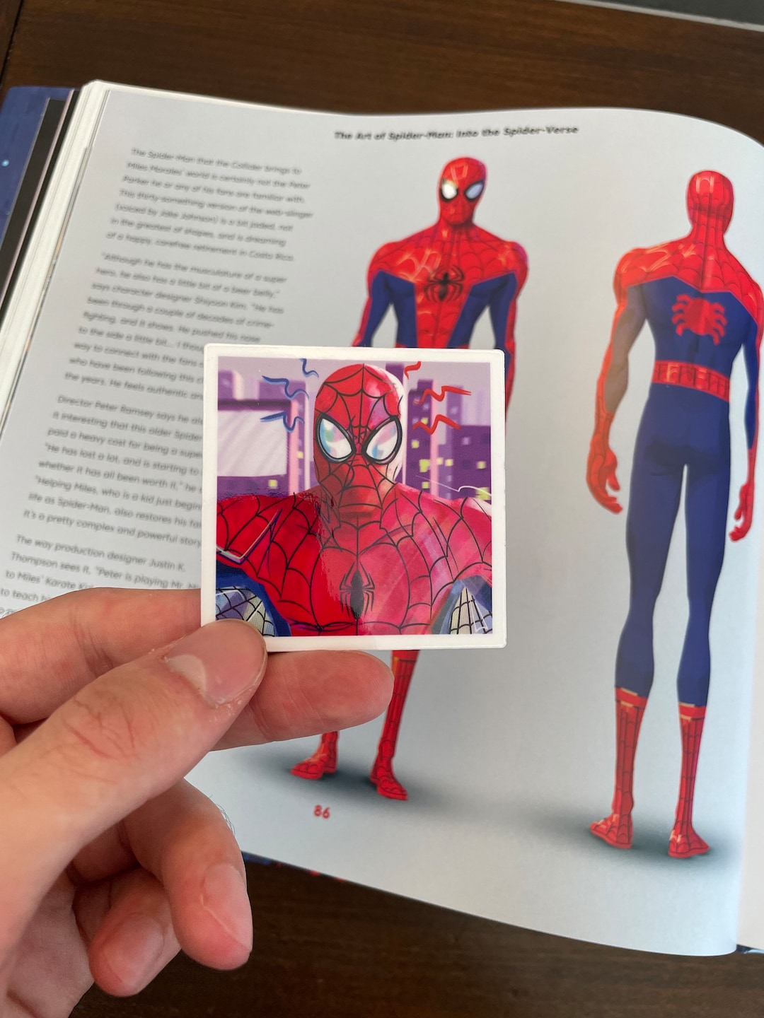 Spider-man Peter Parker Spiderverse Sticker - Etsy