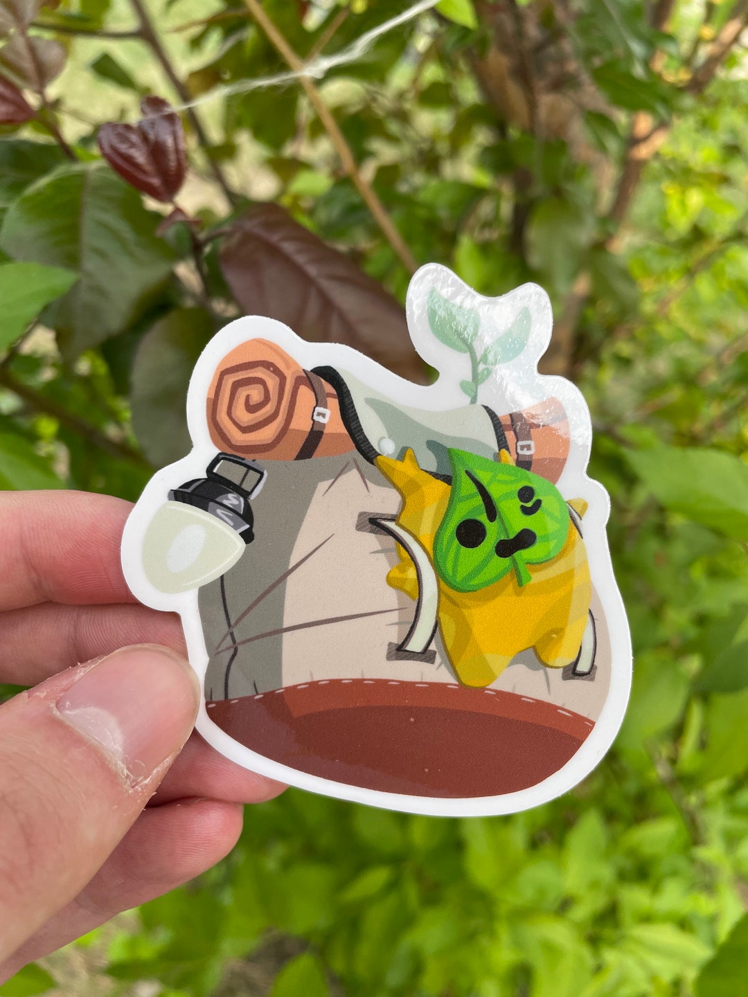 Korok Backpack the Legend of Zelda Tears of the Kingdom Sticker TOTK ...