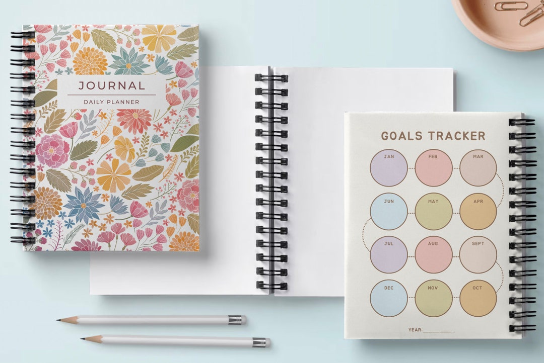 Journal Planner Instant Digital Download, Habbit Tracker, Meal Prep ...