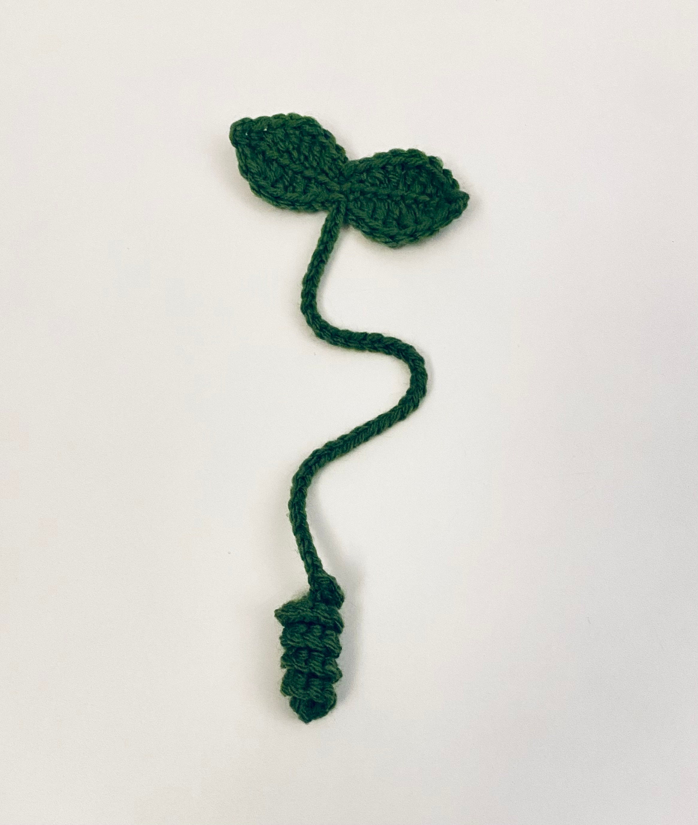 DIGITAL Sprout Bookmark Pattern Crochet Bookmark Pattern - Etsy