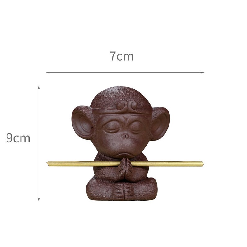 Curationcoceramic Cute Monkey Purple Clay Teapet Tea Animal - Etsy