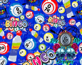 Bingo Game Bright Seamless - Etsy