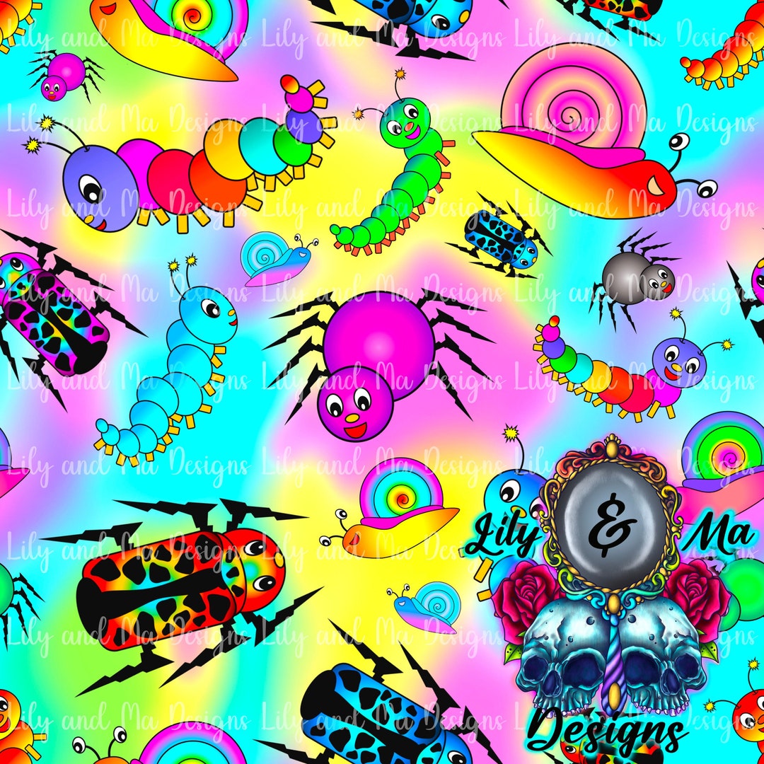 Crawling Insects Critters Seamless - Etsy