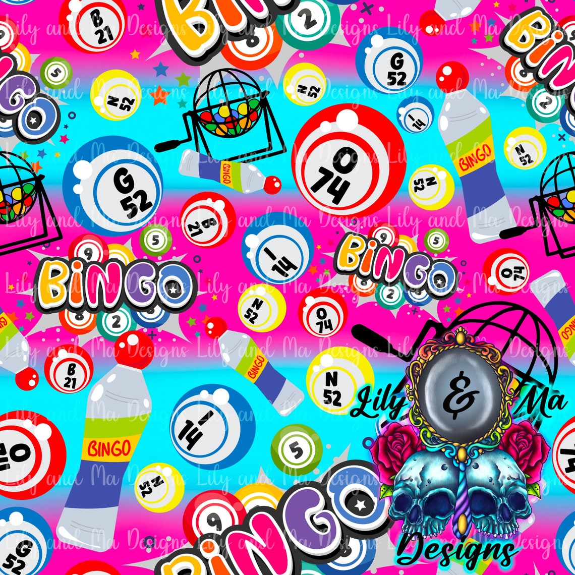 Bingo Game Bright Seamless - Etsy