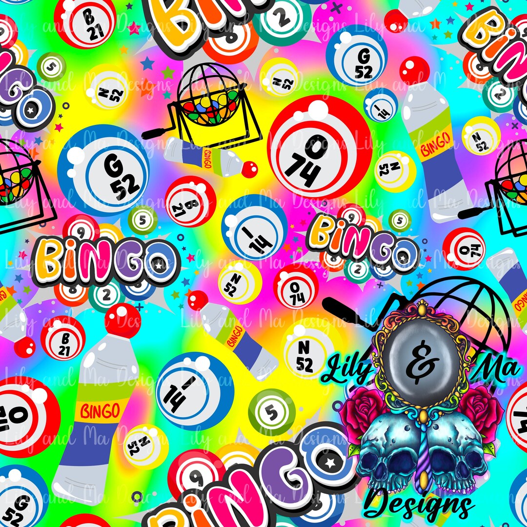 Bingo Game Bright Seamless - Etsy